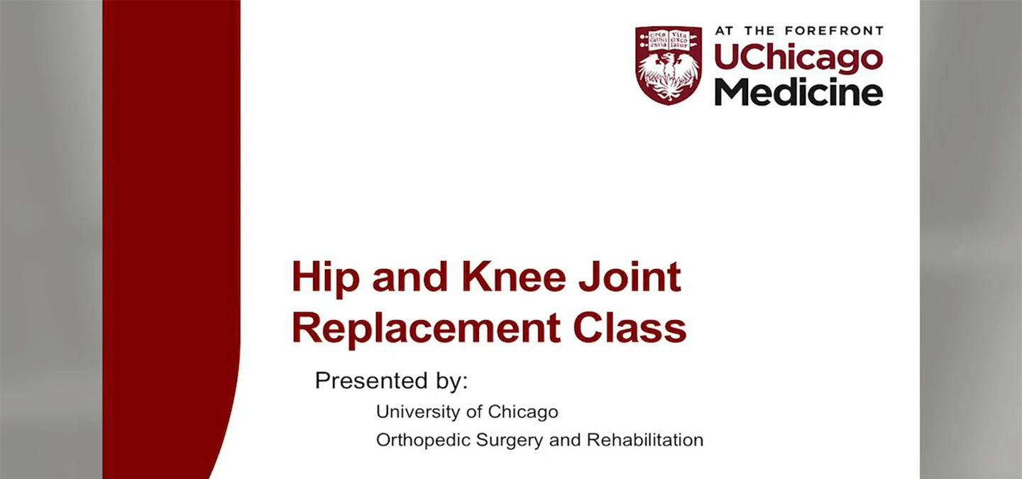 Total Knee Replacement: Minimally Invasive Surgery - UChicago Medicine
